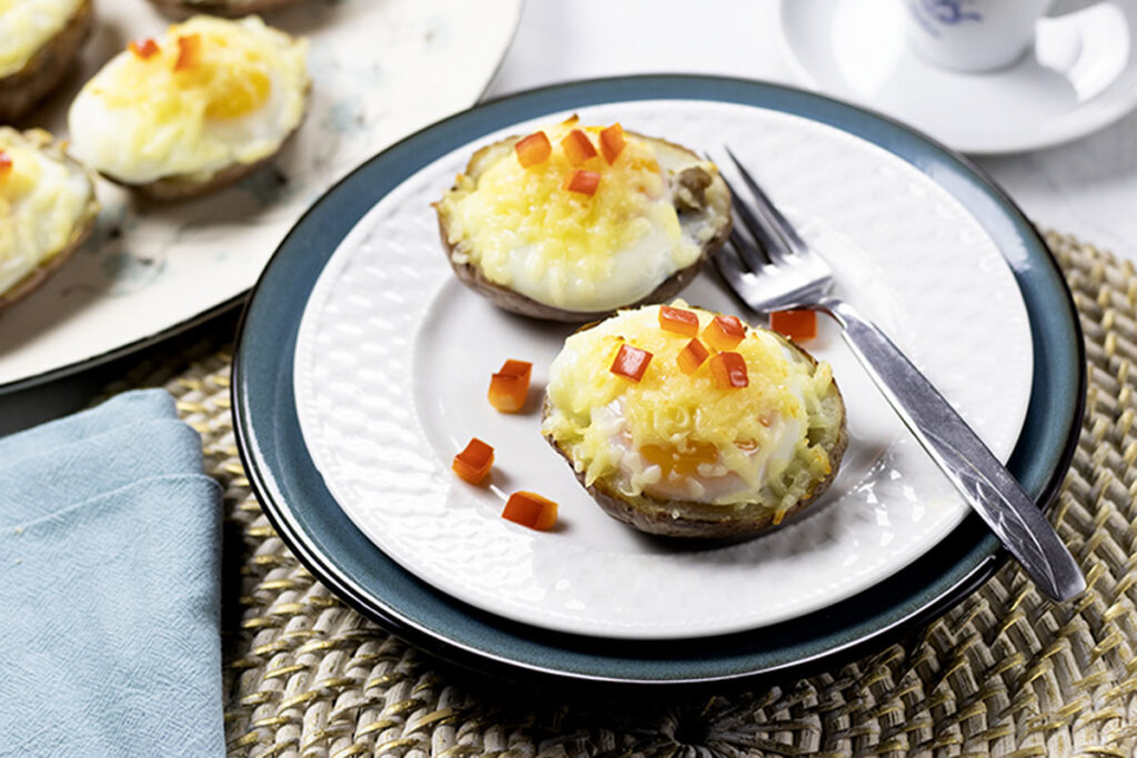 Homemade Potato Skins for Breakfast (Healthy) - Heavenly Home Cooking