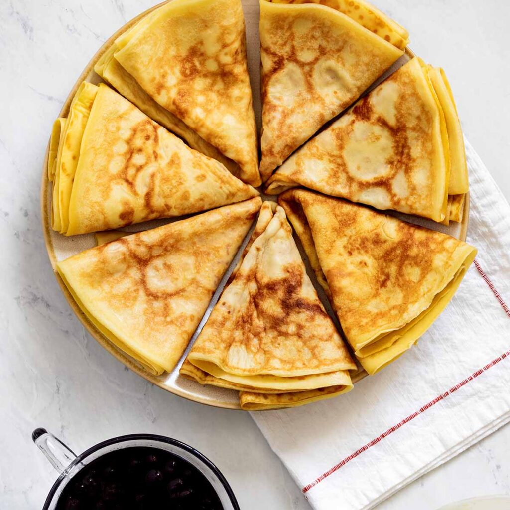 Breakfast Crepes (suitable for sweet or savory) - Heavenly Home Cooking