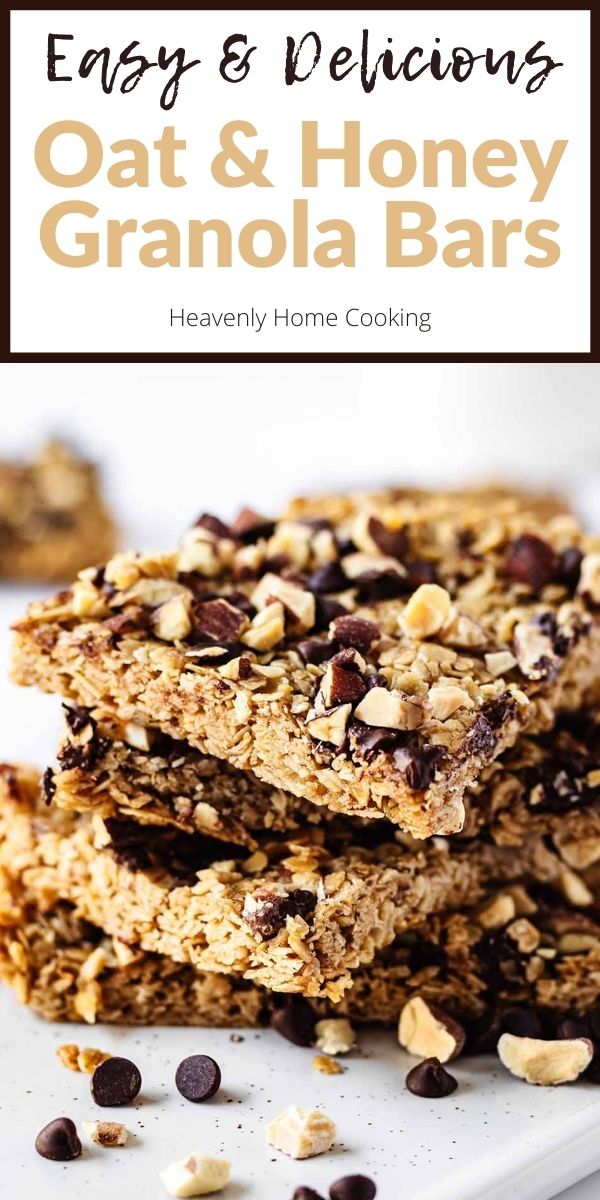 Oat and Honey Granola Bars (Simple Recipe) - Heavenly Home Cooking