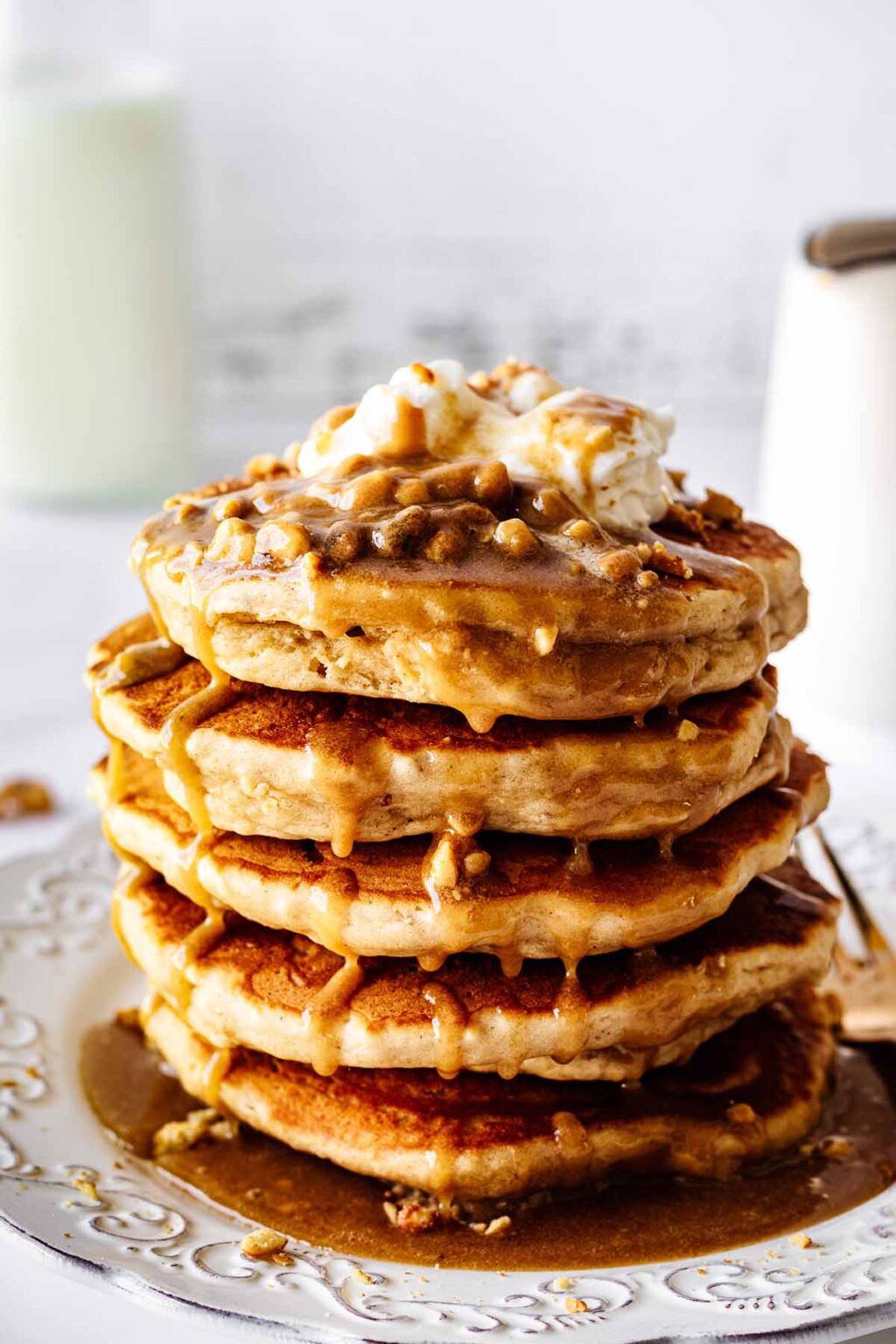 Peanut Butter Pancakes (Easy Protein Rich) - Heavenly Home Cooking