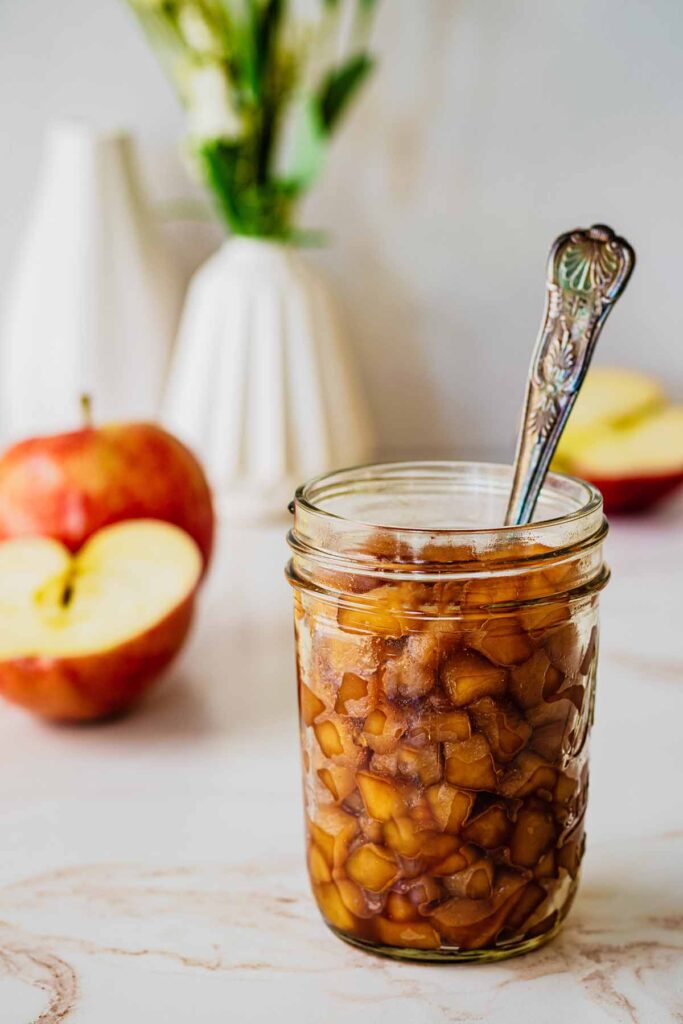 Apple Compote (Easy, No Sugar Option, Vegan) - Heavenly Home Cooking
