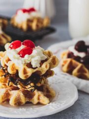 Chocolate Chip Waffles (Quick & Easy) - Heavenly Home Cooking