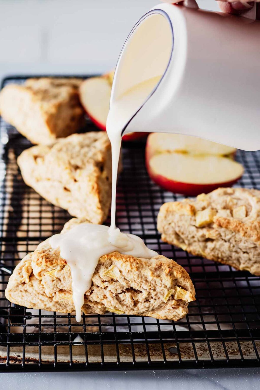 Apple Scones (Quick, Easy 5 Ingredient Recipe) - Heavenly Home Cooking
