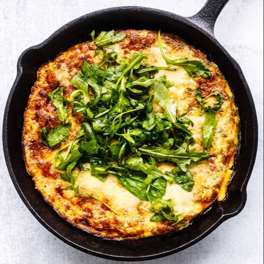 Ham and Cheese Frittata (Easy Crowd Pleaser) - Heavenly Home Cooking