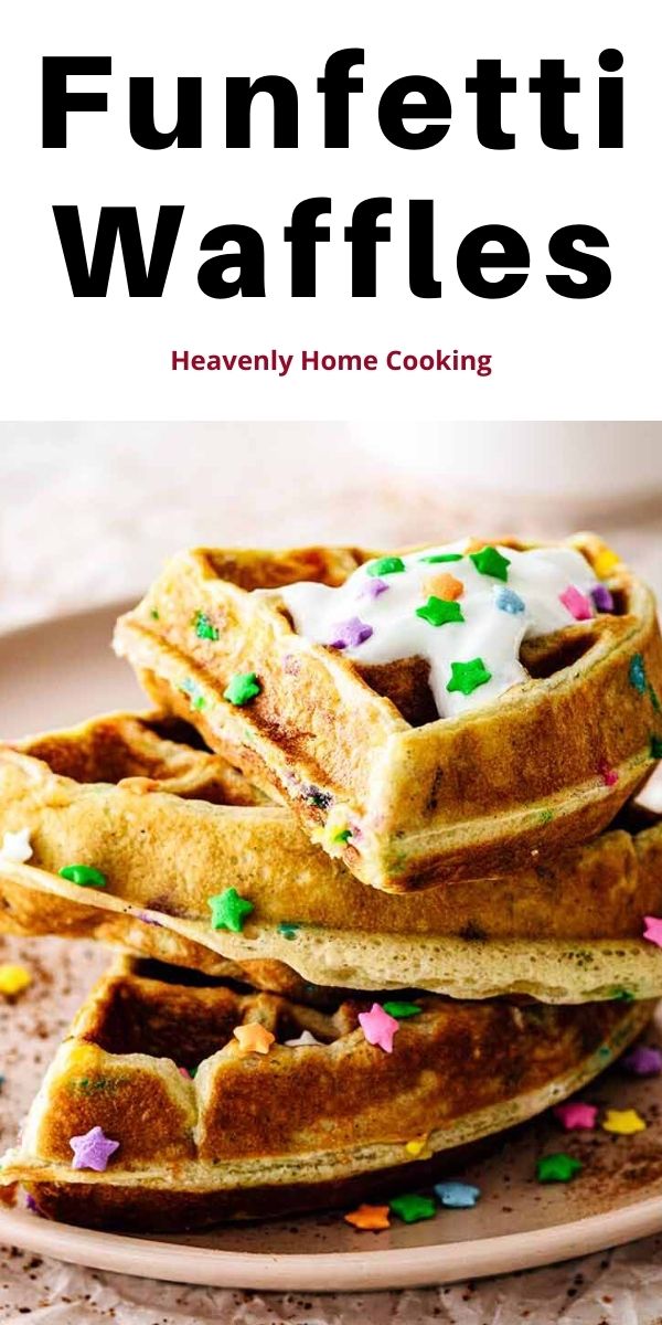 Funfetti Waffles (Unique, Easy, & Delicious!) - Heavenly Home Cooking