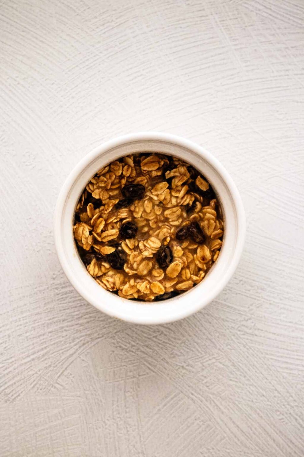Single Serving Baked Oatmeal - Eggless - Heavenly Home Cooking