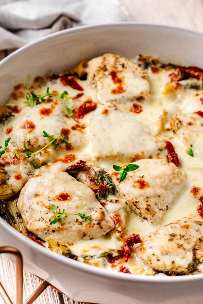 Tuscan Chicken Bake - Heavenly Home Cooking