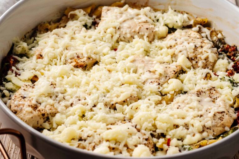 Creamy Tuscan Chicken Bake (One Pan, Weeknight Easy) - Heavenly Home ...