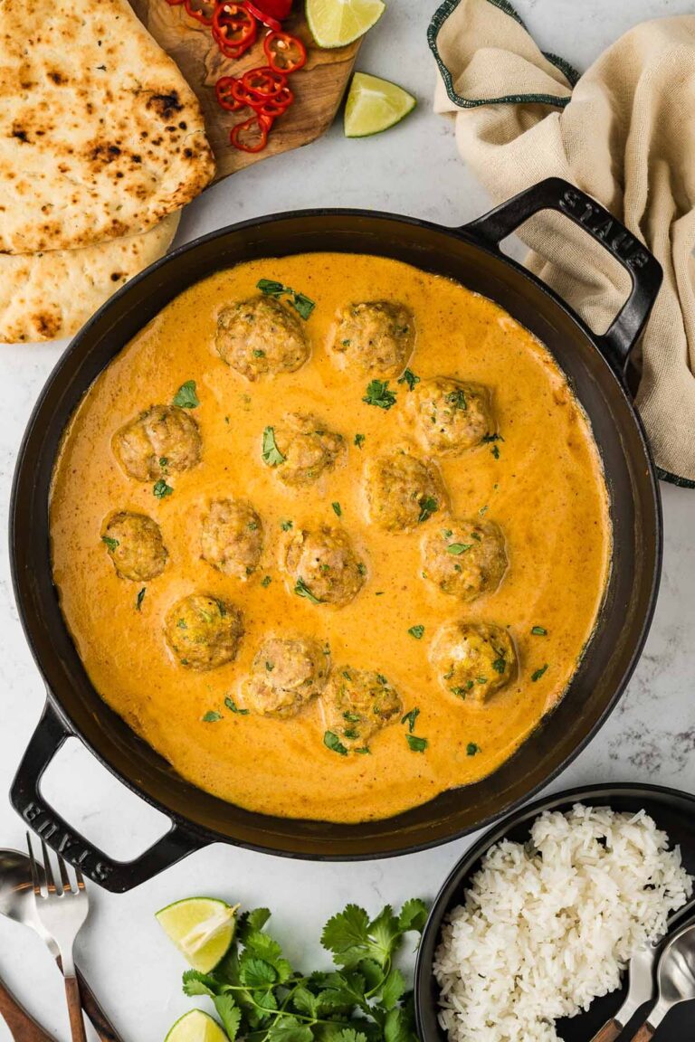 Chicken Curry Meatballs - Heavenly Home Cooking