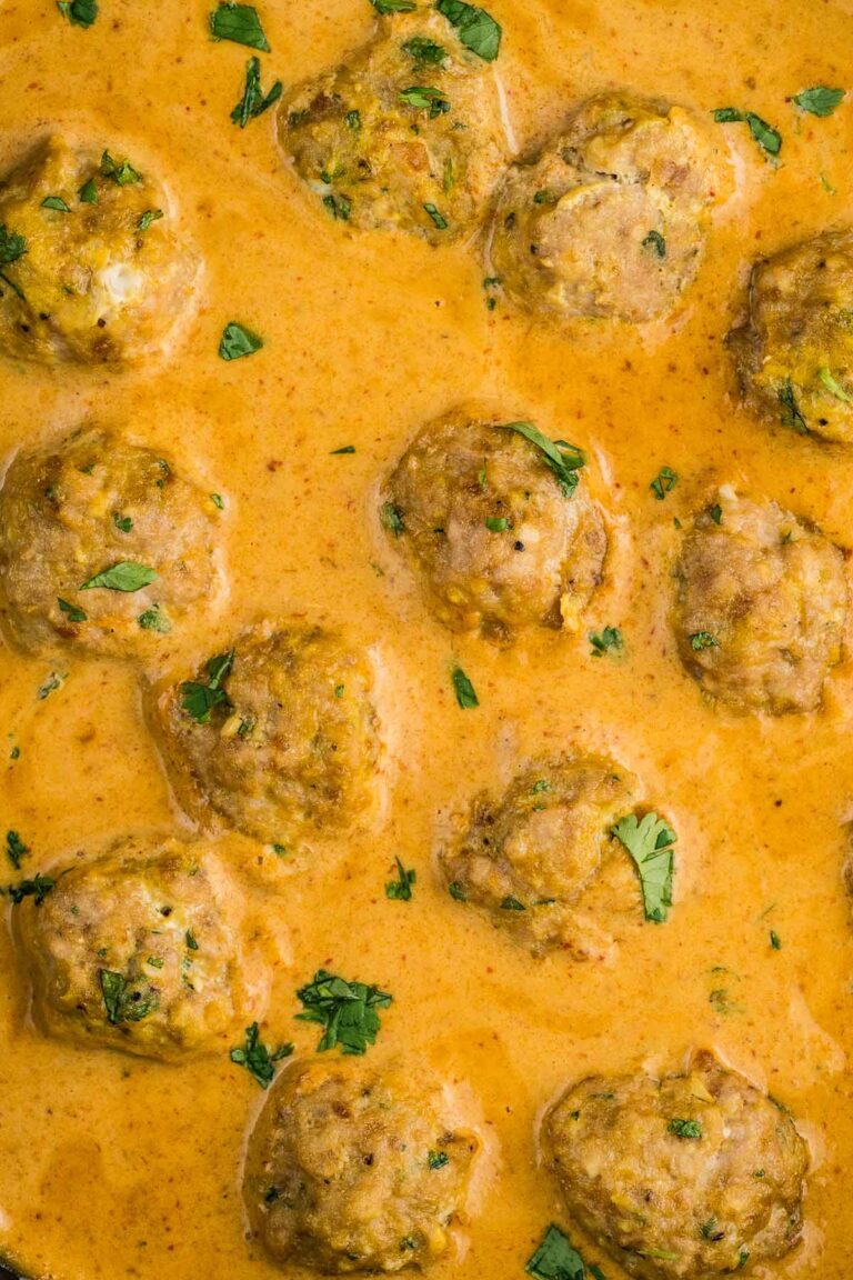 Chicken Curry Meatballs - Heavenly Home Cooking