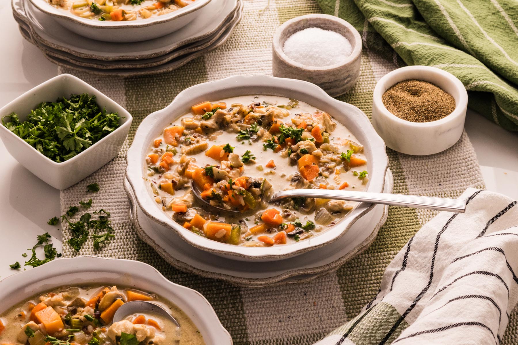 Chicken and Wild Rice Soup | Weeknight Easy & Freezer Ready - Heavenly ...