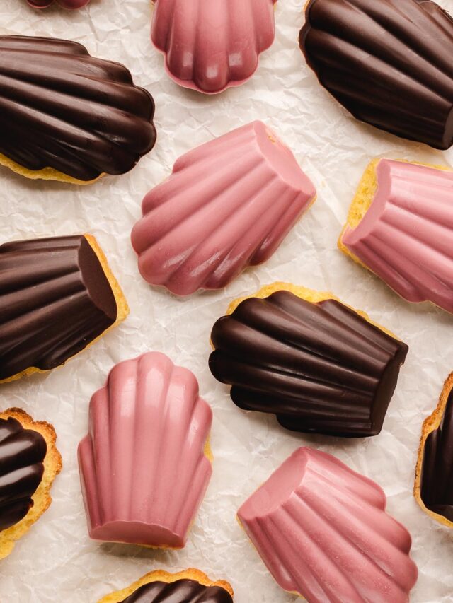 Bakery-Style Chocolate Dipped Madeleines (Easy Step-by-Step) - Heavenly ...