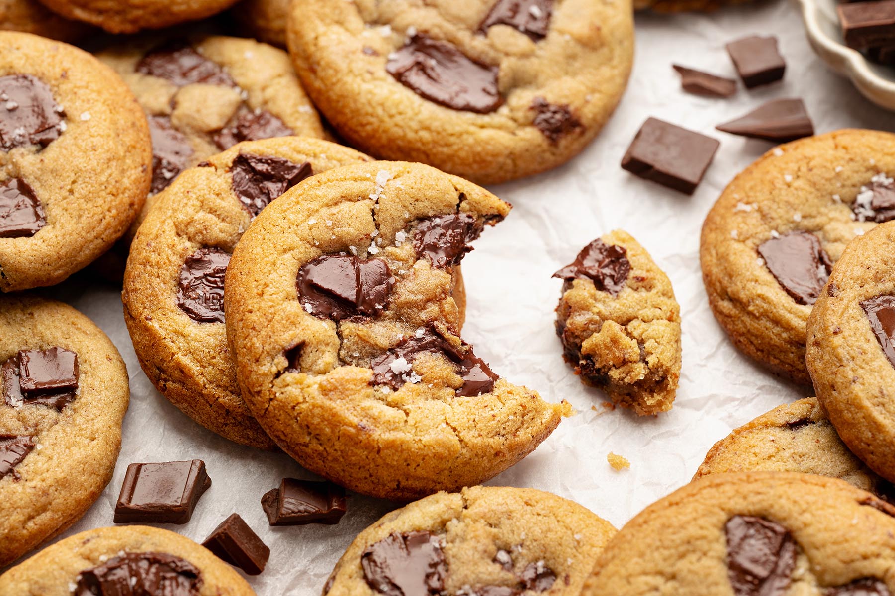 Bakery-Style Chocolate Chunk Cookies (Thick, Soft, & Chewy) - Heavenly ...