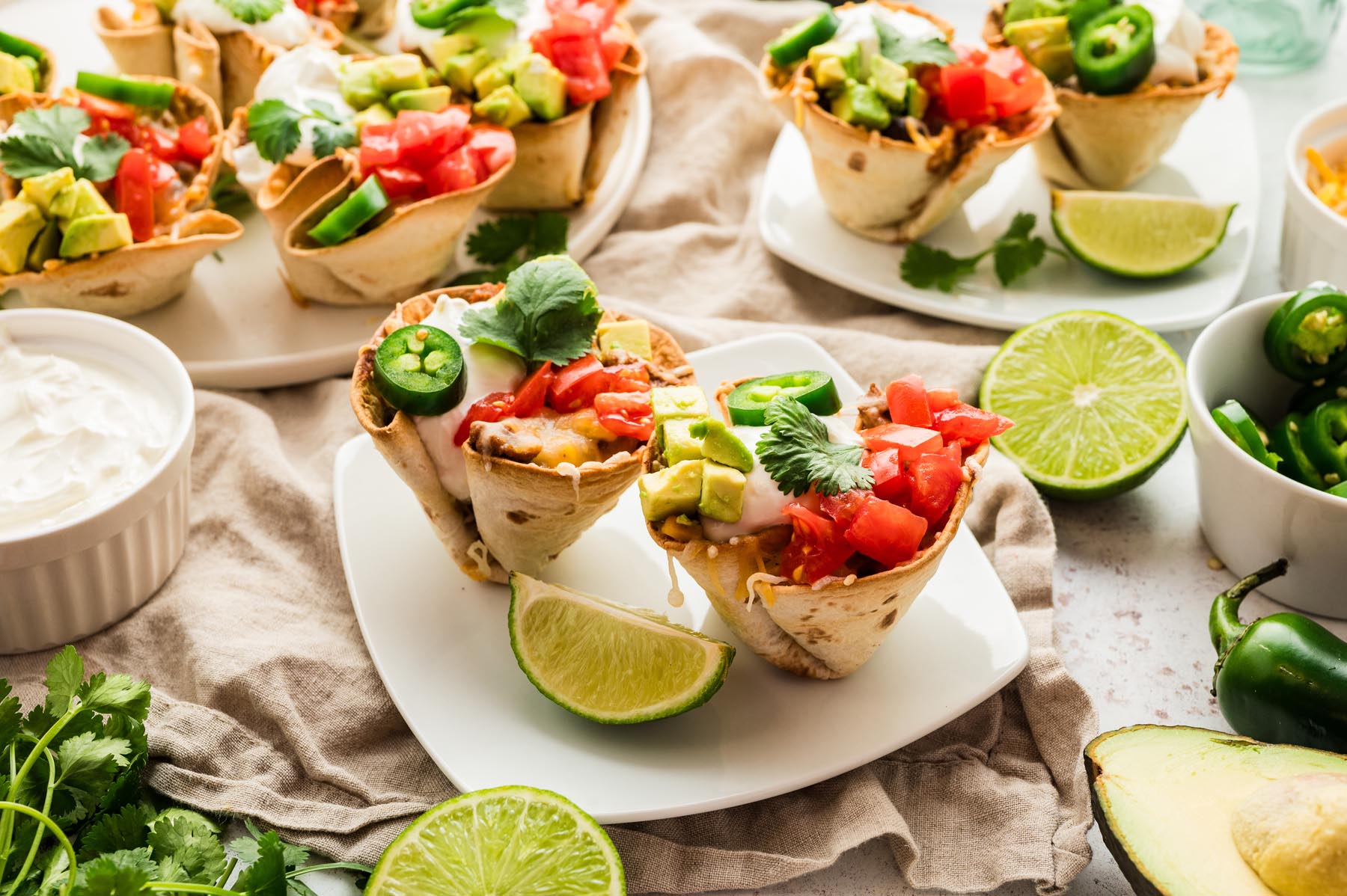 Ground Beef Enchilada Cups (Easy Party Appetizer) - Heavenly Home Cooking